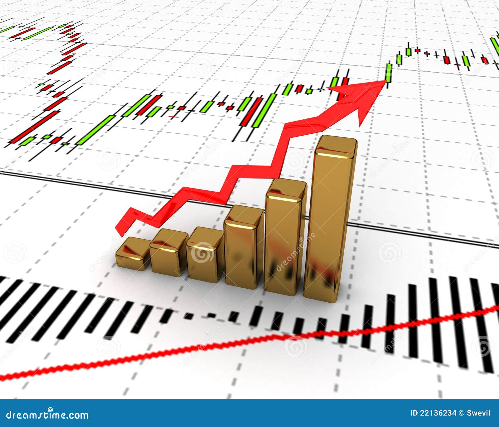 Chart, diagram stock illustration. Illustration of gain - 22136234