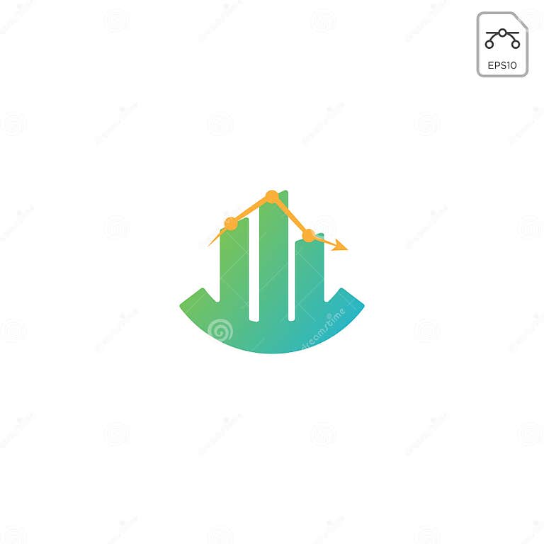 Chart Diagram Logo Design Vector Icon Element Isolated Stock Vector ...