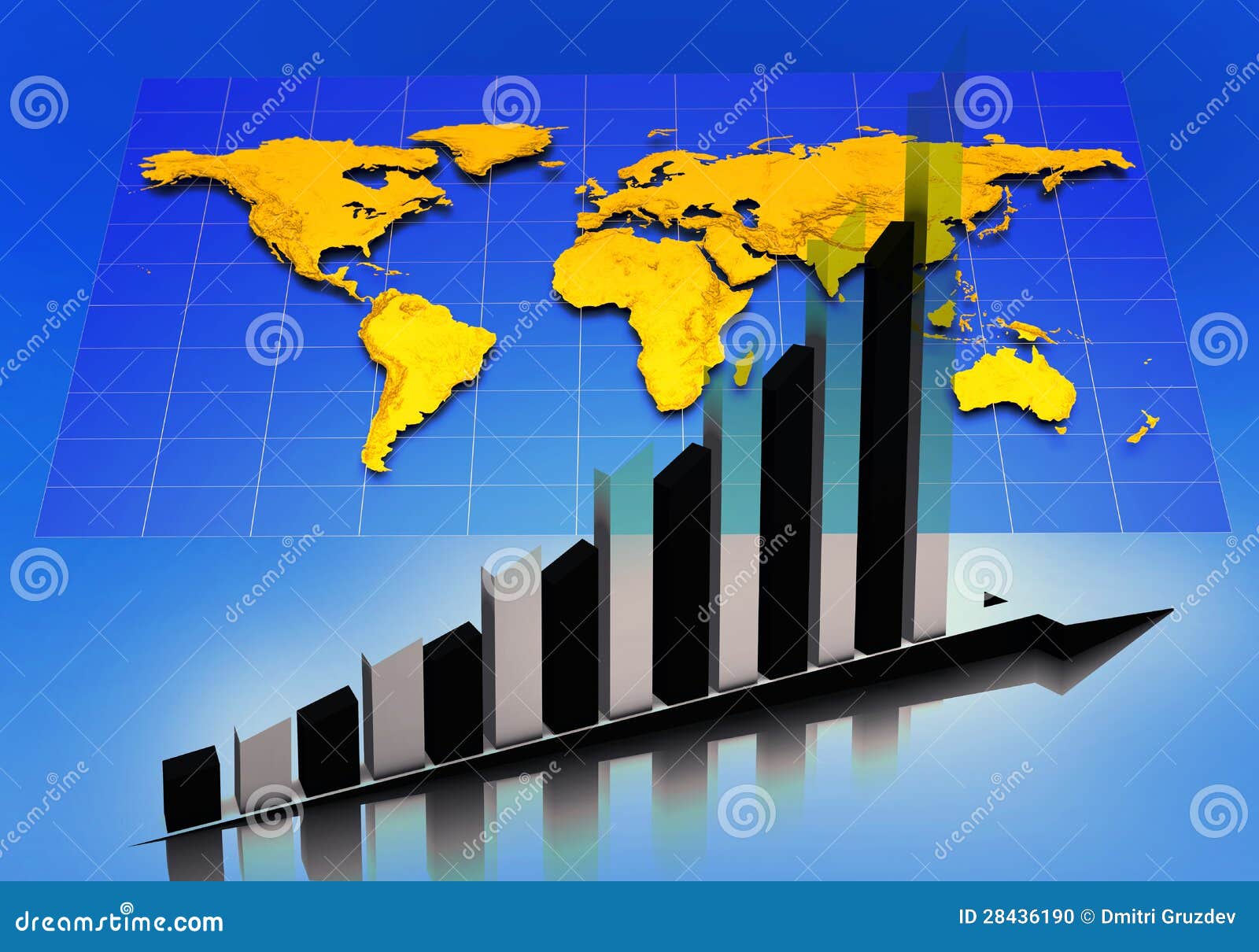 Chart and Earth stock illustration. Illustration of data - 28436190
