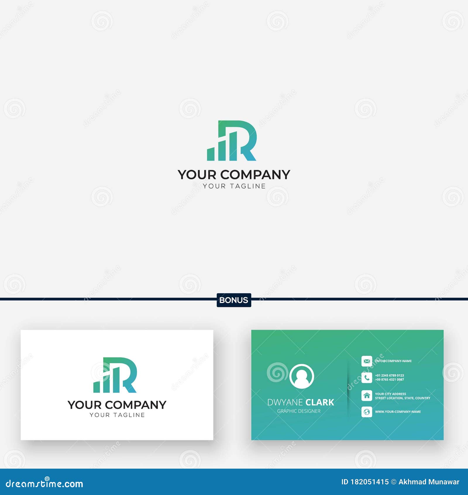 Chart Finance with Letter R Logo Simple Stock Vector - Illustration of ...