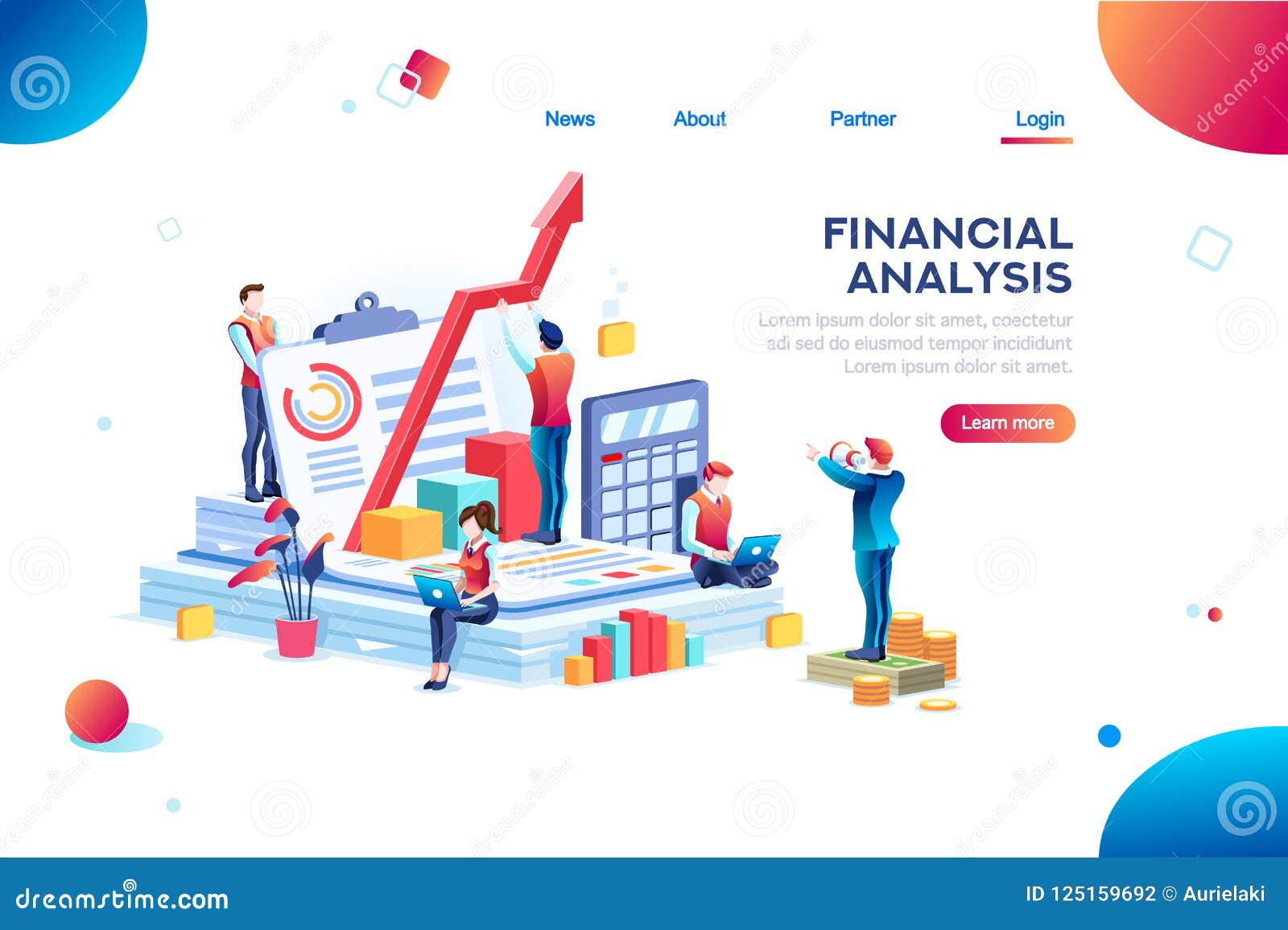 Chart of Financial Risk Graph Stock Vector - Illustration of isometry ...