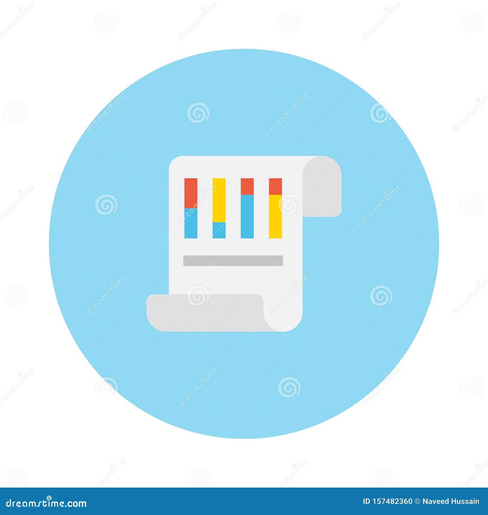 Chart flat vector icon stock illustration. Illustration of corporate ...