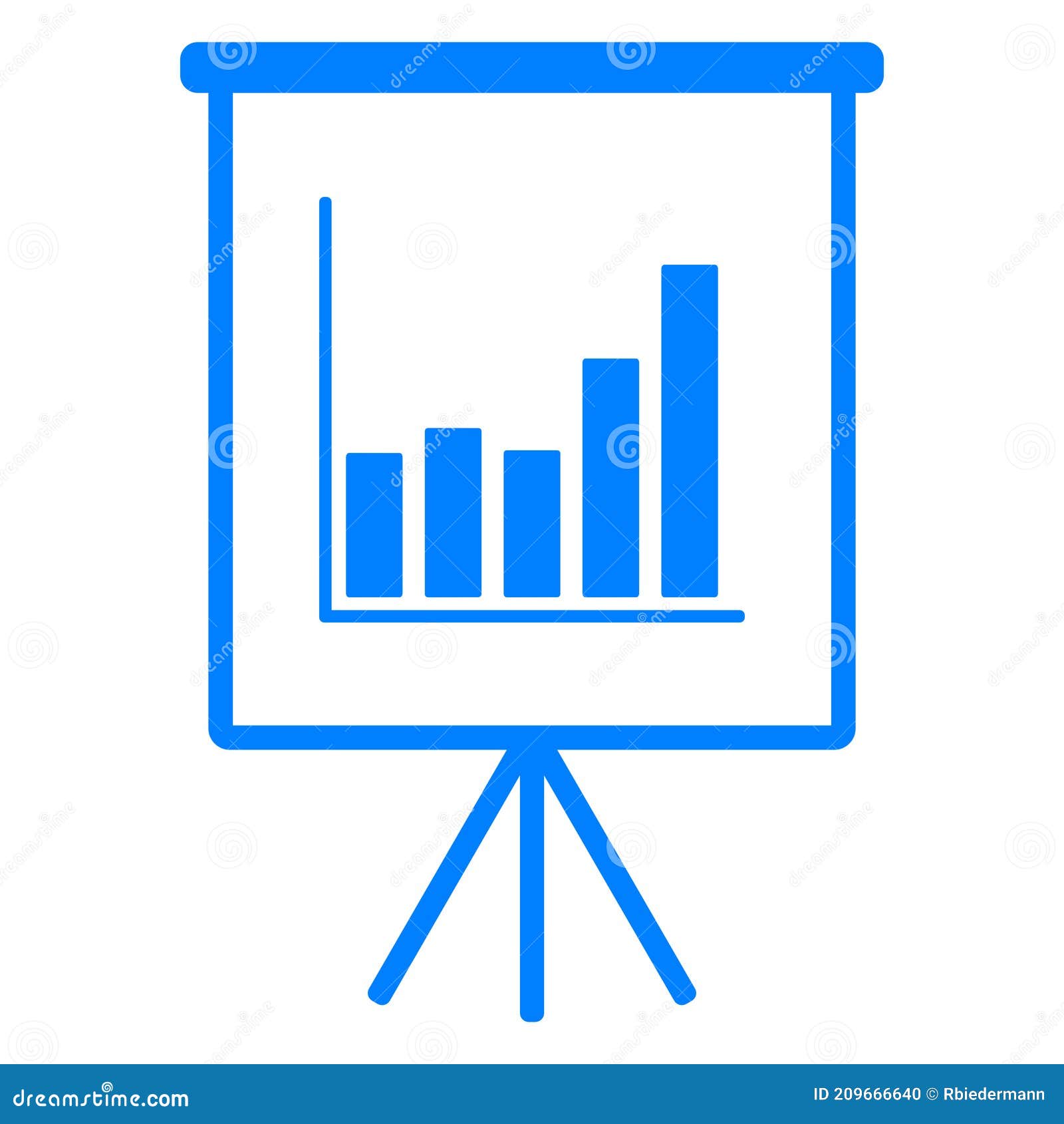 Chart and flipchart stock vector. Illustration of flipchart - 209666640