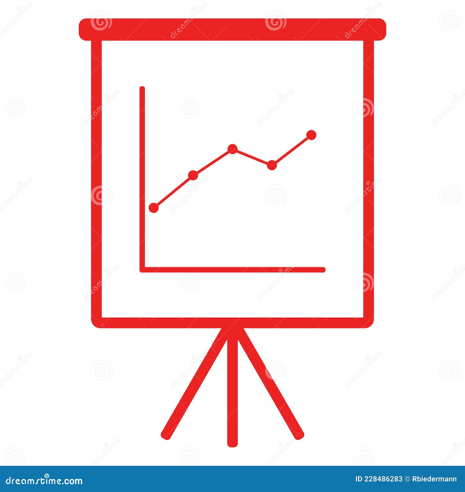 Chart and flipchart stock vector. Illustration of office - 228486283