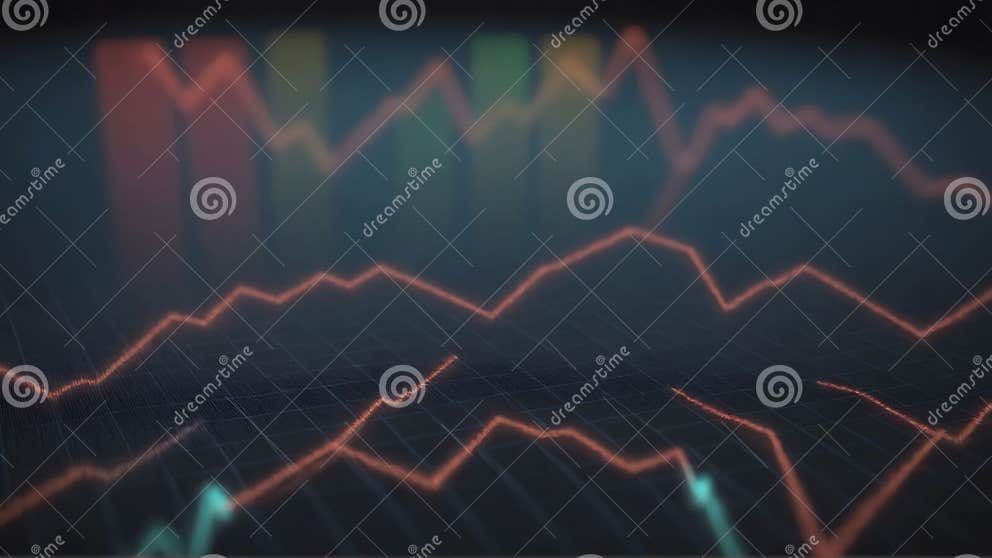 Chart Futuristic Growth Pattern , Trading Stocks AI Generated Stock ...