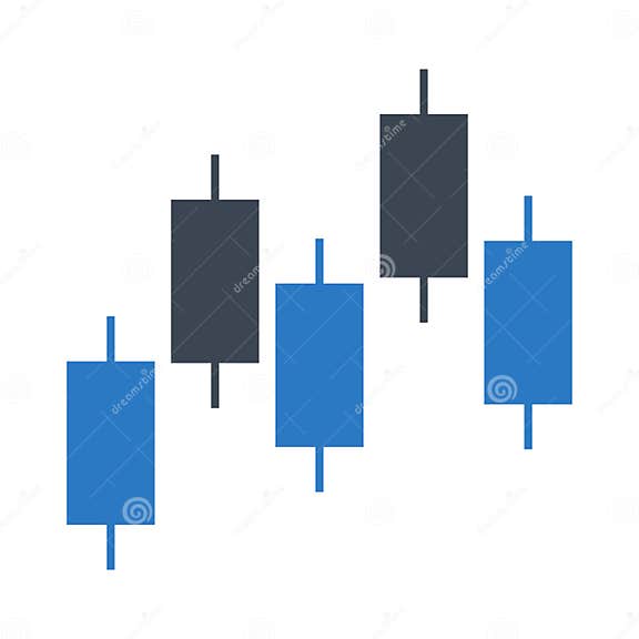 Chart Glyphs Double Color Icon Stock Illustration - Illustration of ...