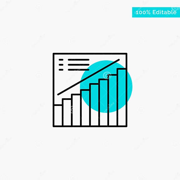 Chart, Graph, Analytics, Presentation, Sales Turquoise Highlight Circle ...