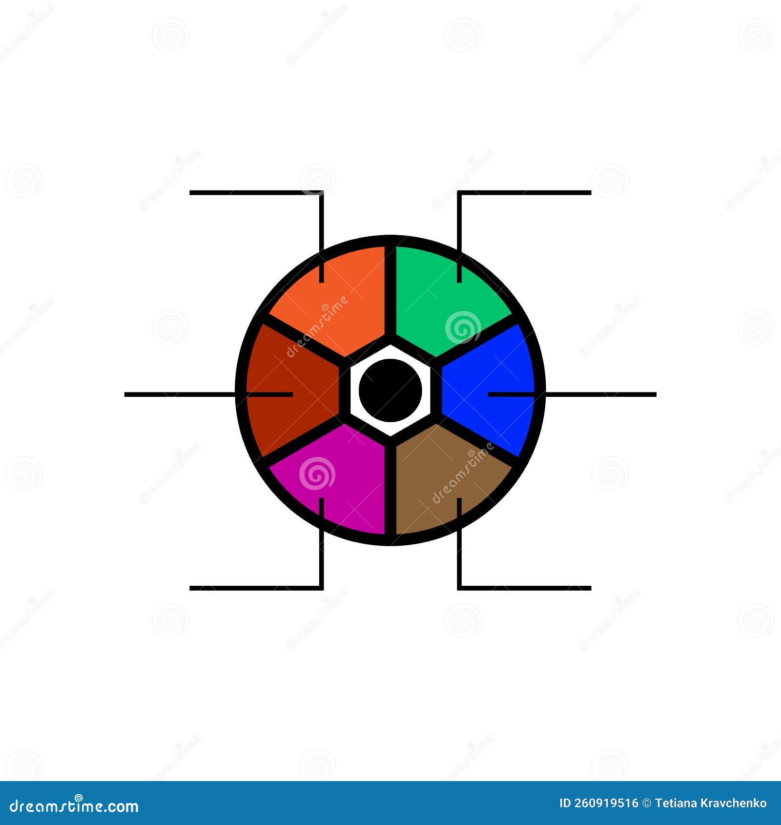 Chart Graph Circle. Growth Chart Sign. Business Concept. Infographic ...