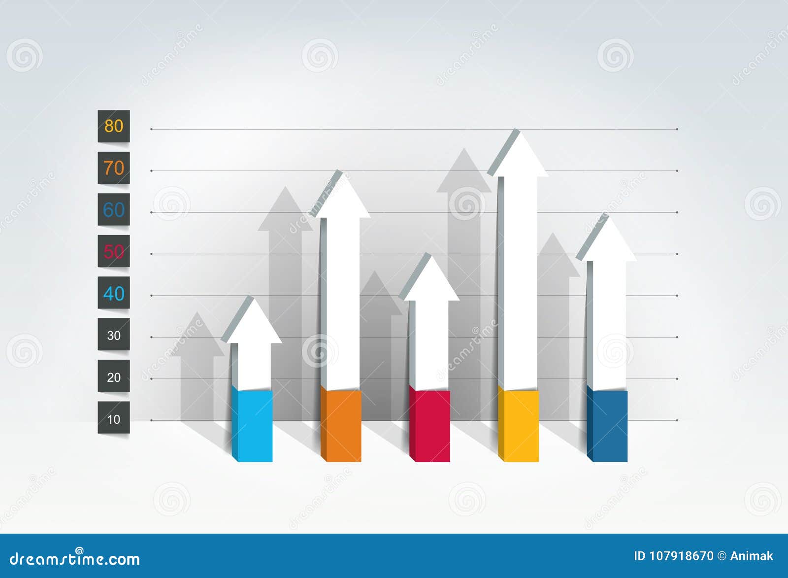 Chart, Graph, 3D Style. Infographics Element. Stock Vector ...