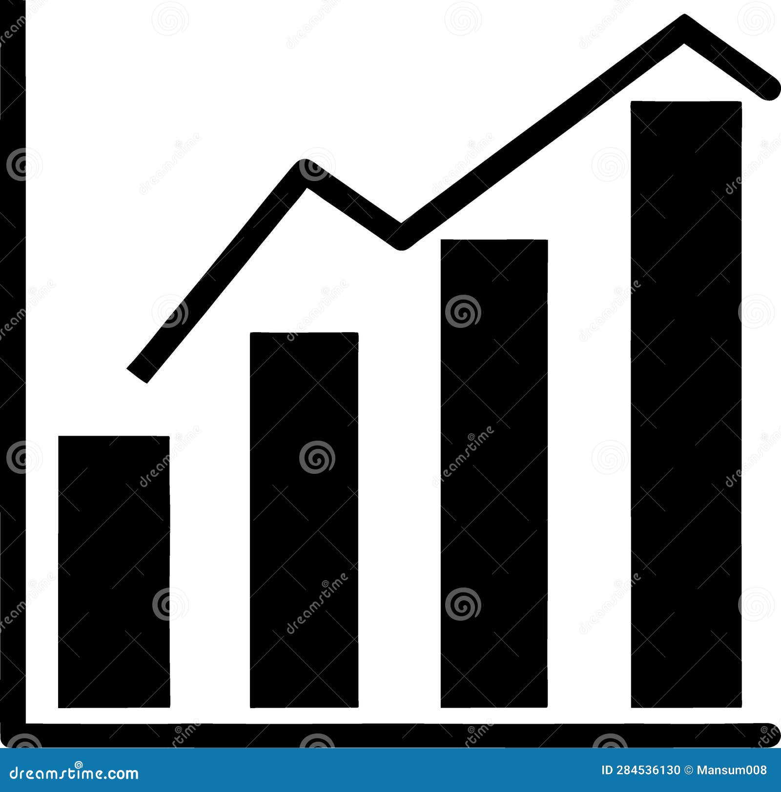Chart Graph Graph Icon in Outline Style Stock Illustration ...