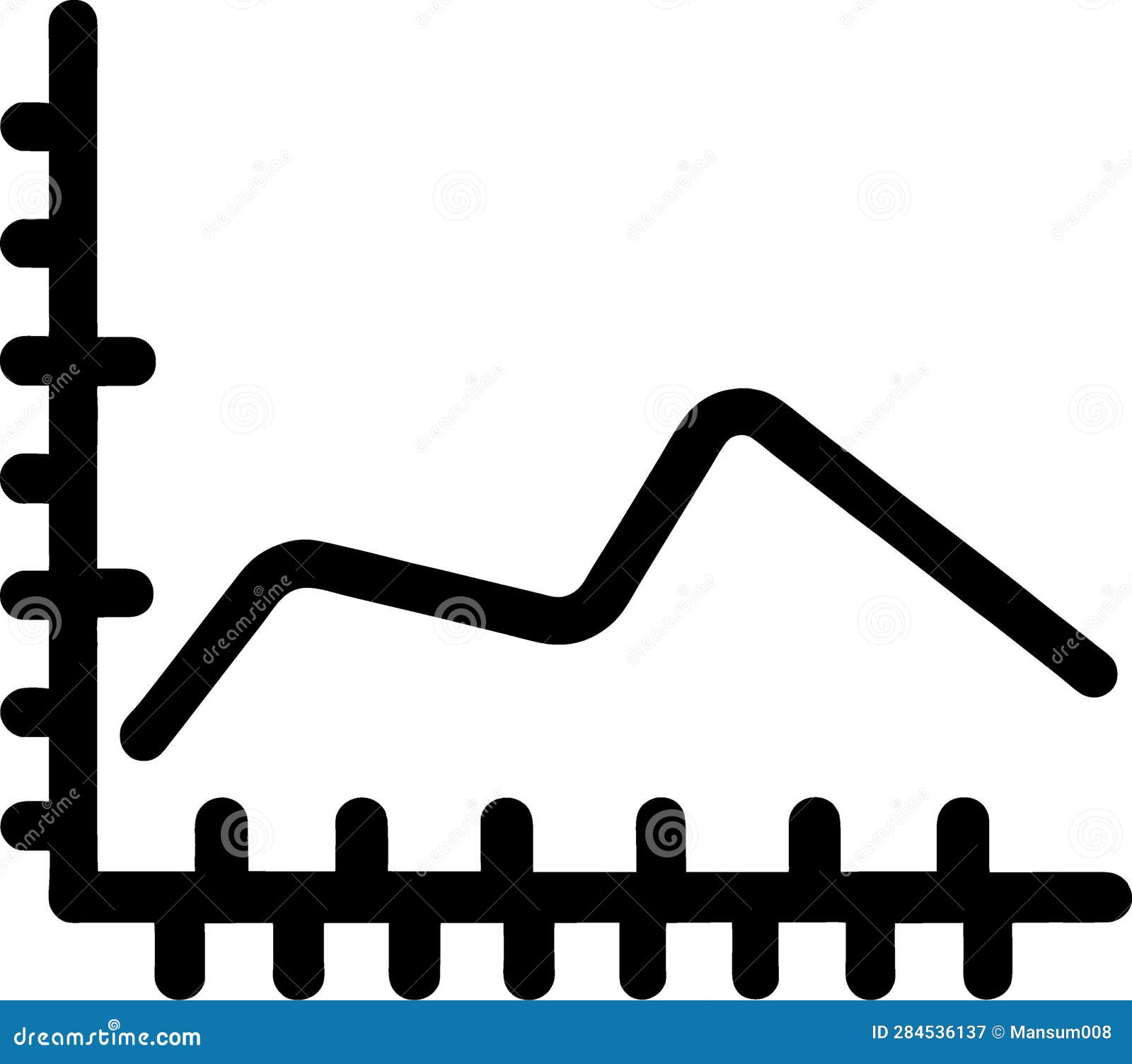 Chart Graph Graph Icon in Outline Style Stock Illustration ...