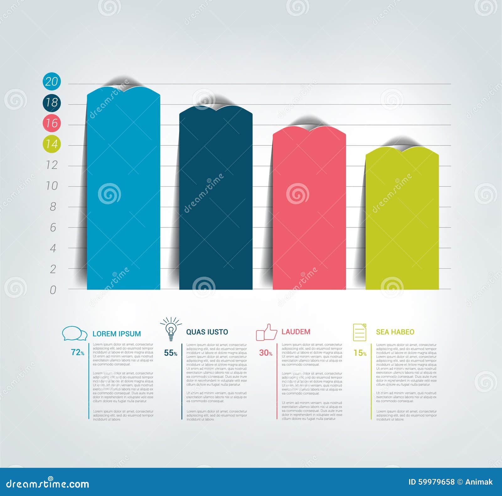 Chart, graph. Infographics stock vector. Illustration of graph - 59979658