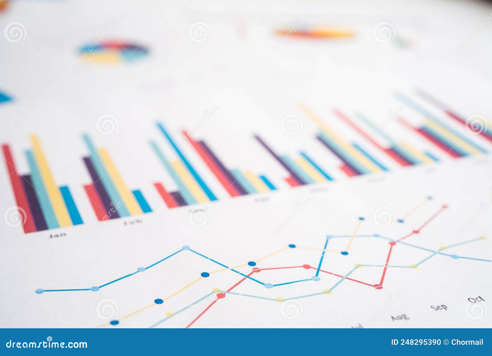 Chart or Graph Paper. Financial, Account, Statistics and Business Data ...