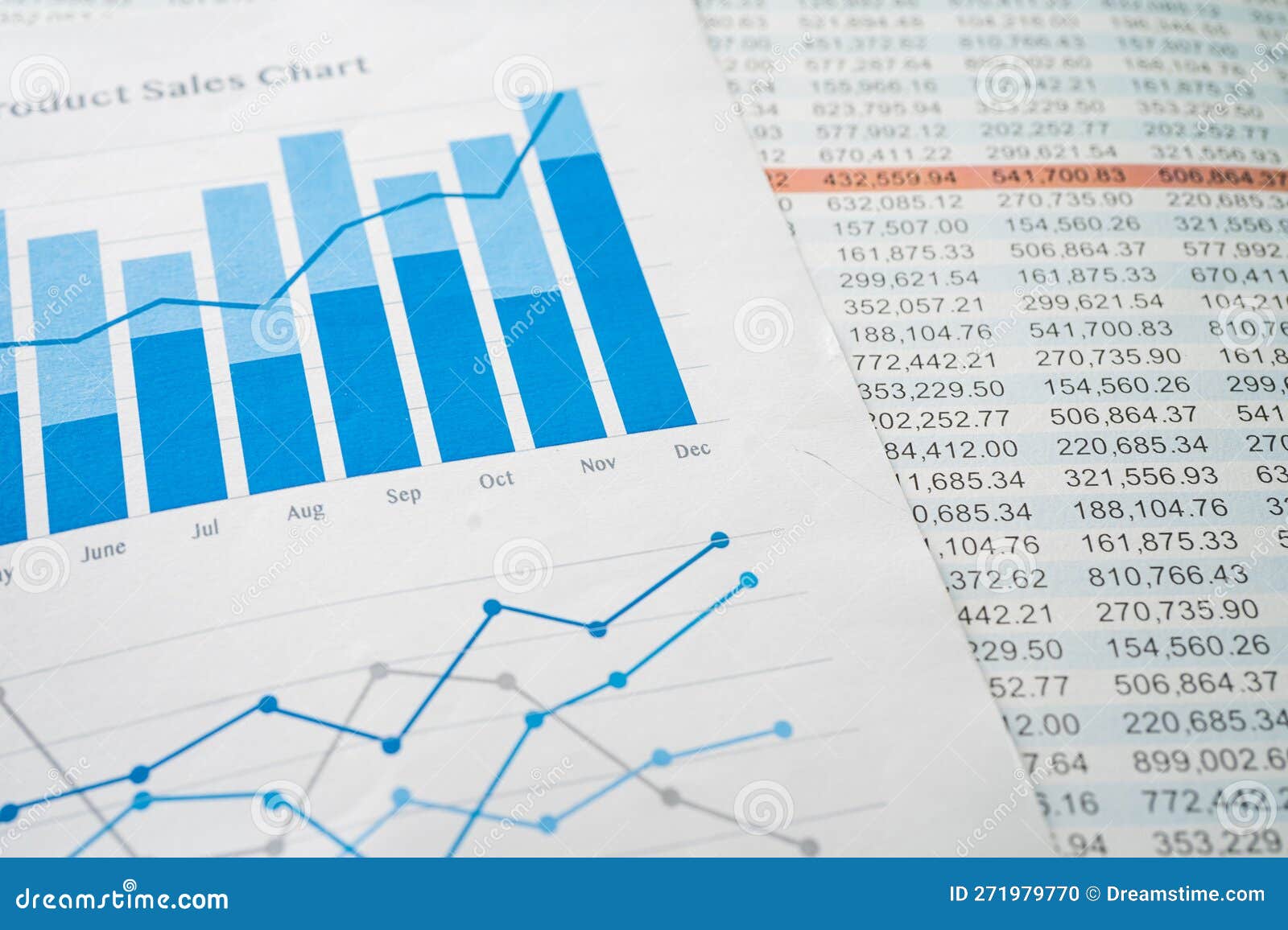 Chart or Graph Paper. Financial, Account, Statistics and Business Data ...
