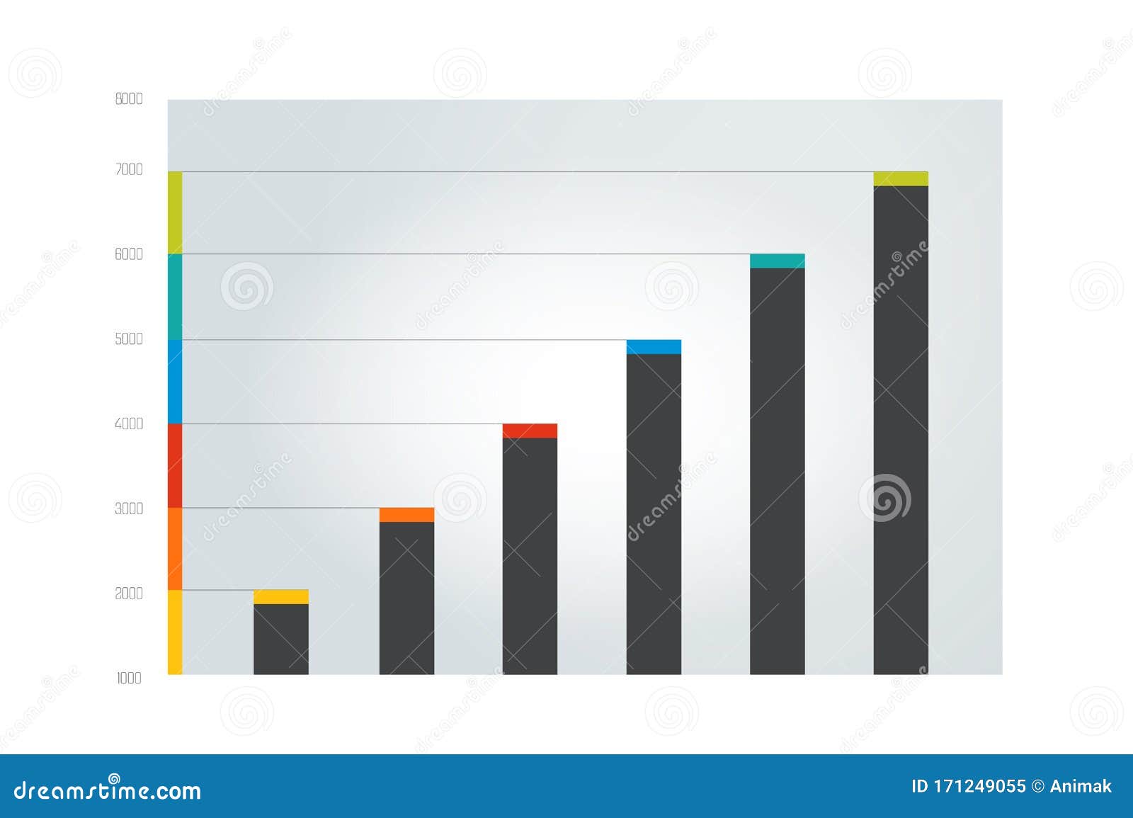 Chart Graph Scheme Simply Color Editable Infographics Element