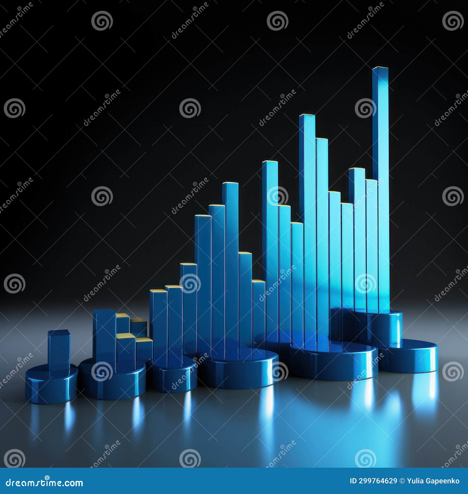 A Chart or Graph Showing a Steady Increase in Profits or Growth Stock ...