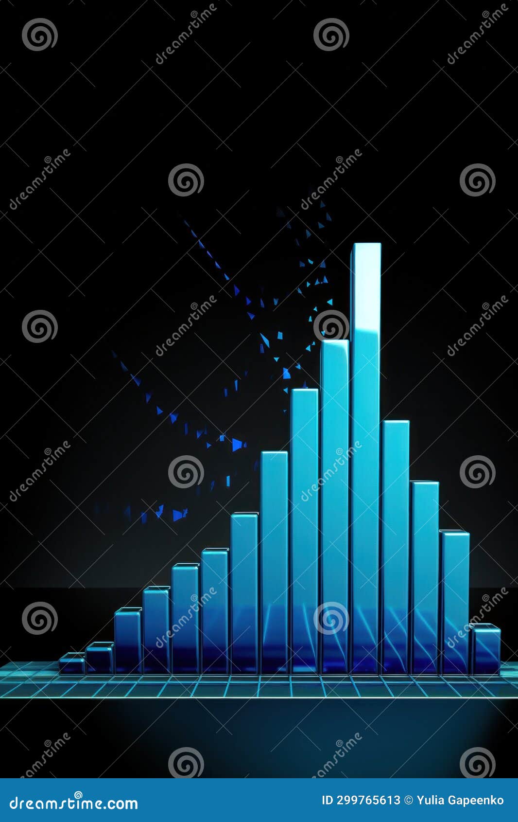 A Chart or Graph Showing a Steady Increase in Profits or Growth Stock ...