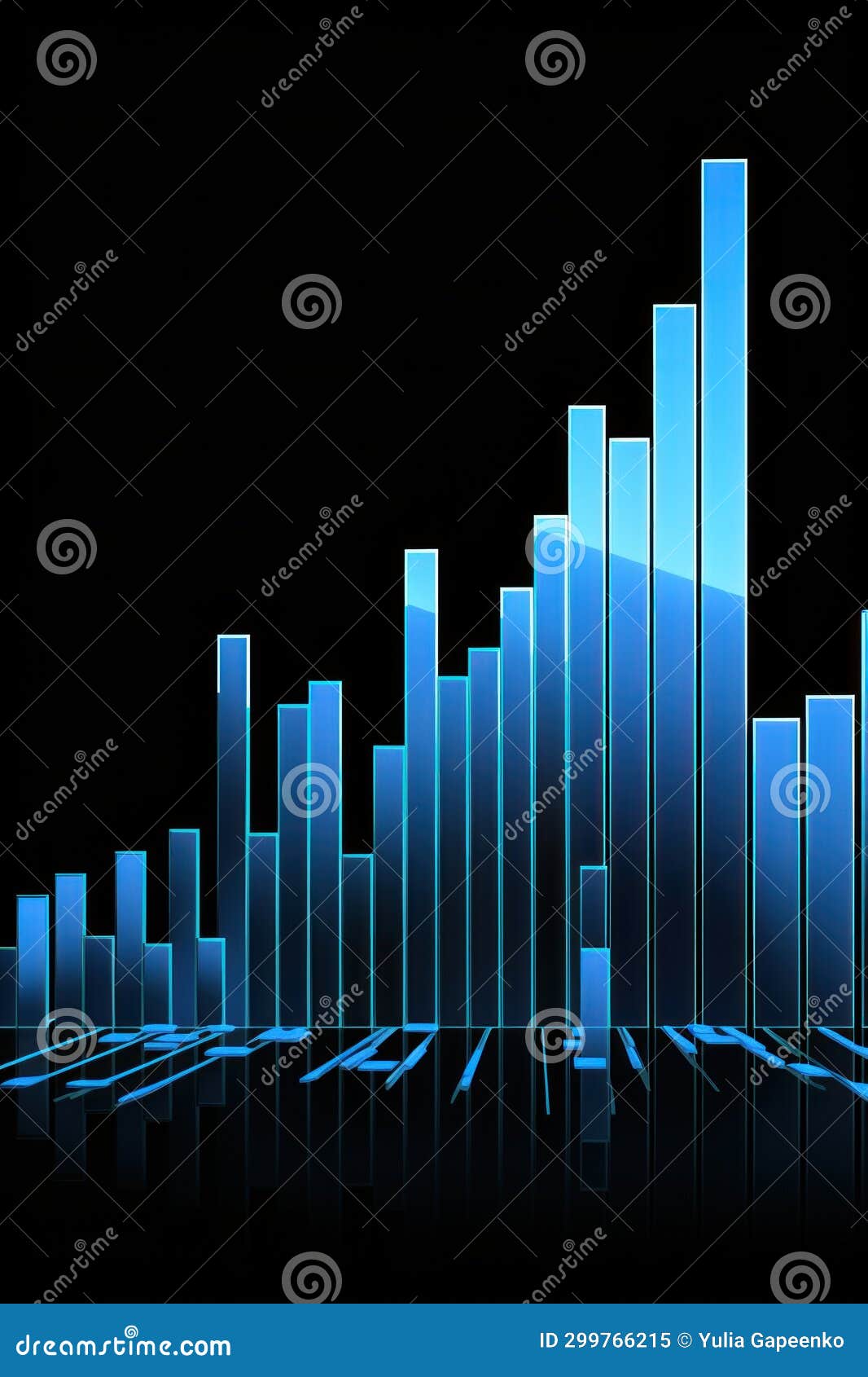 A Chart or Graph Showing a Steady Increase in Profits or Growth Stock ...