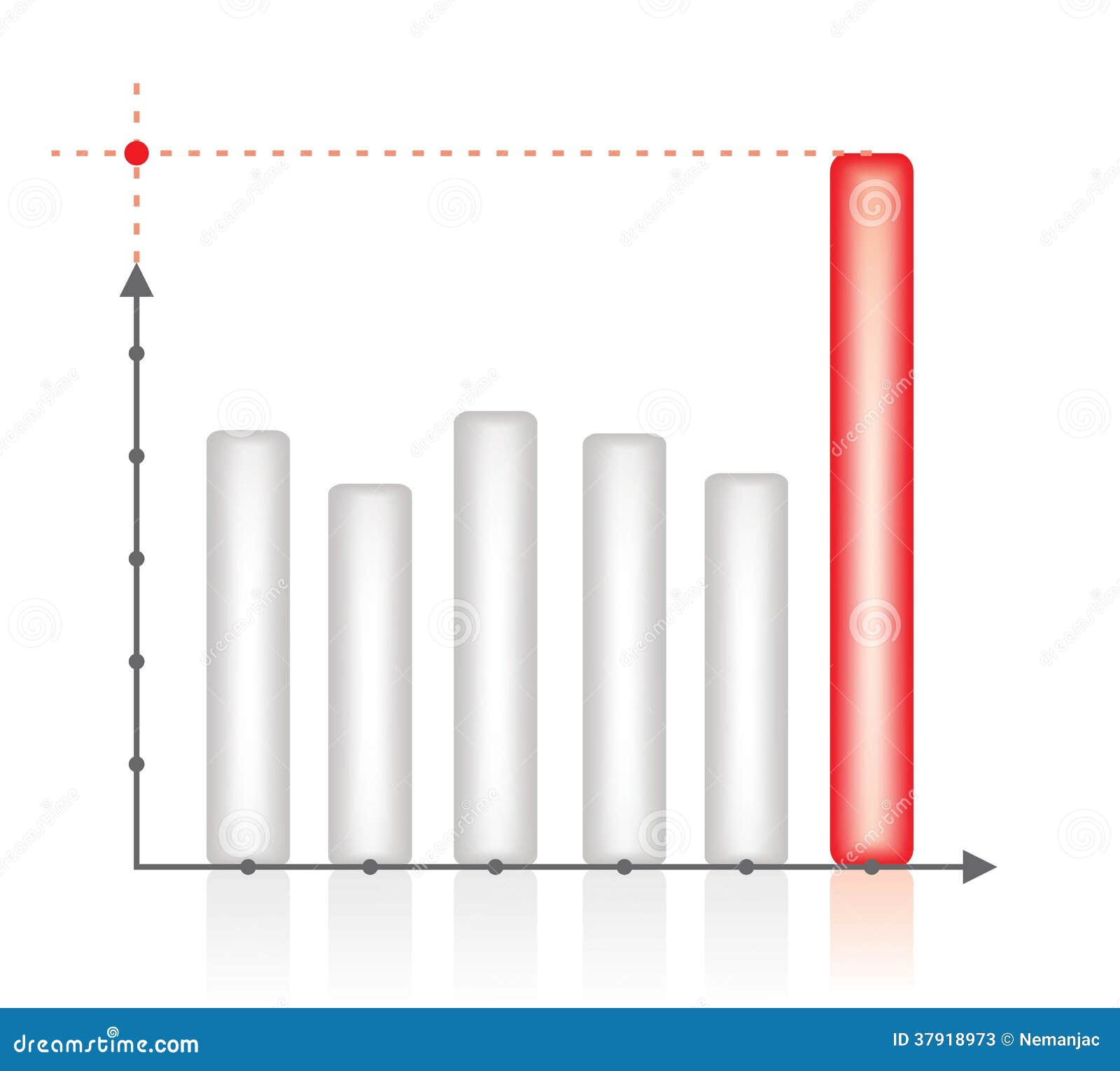 Chart Graph, Sudden Leap, Sharp Increase Stock Illustration ... Chart Graph, Sudden Leap, Sharp Increase Stock Illustration ...
