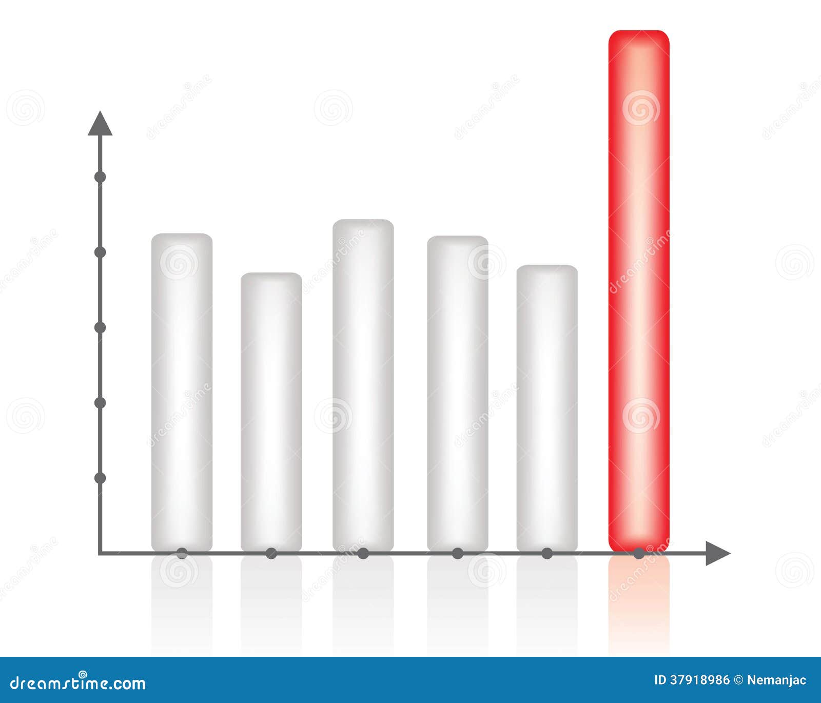 Chart Graph, Sudden Leap, Sharp Increase Stock Illustration ...