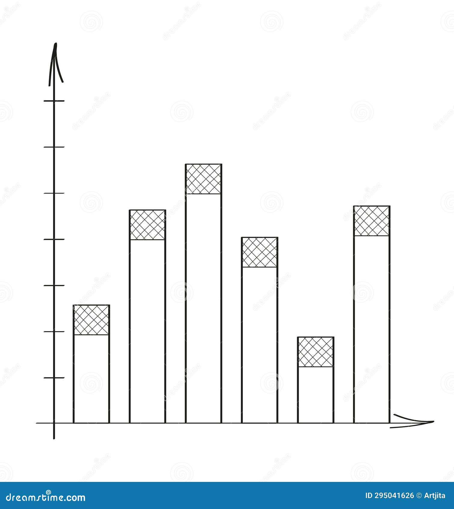 Chart, Graph Vector in Doodle Style. Approximation, Statistics ...