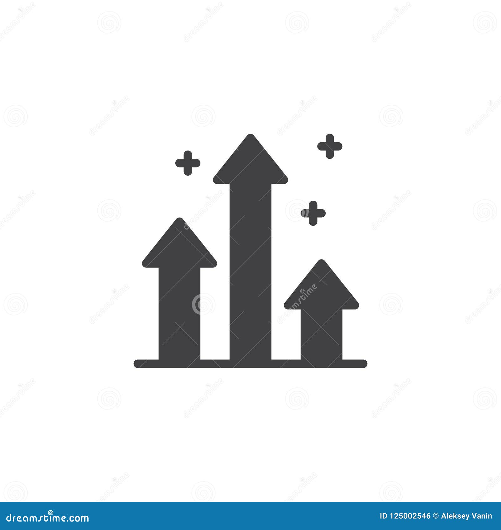 Chart Graph vector icon stock vector. Illustration of business - 125002546