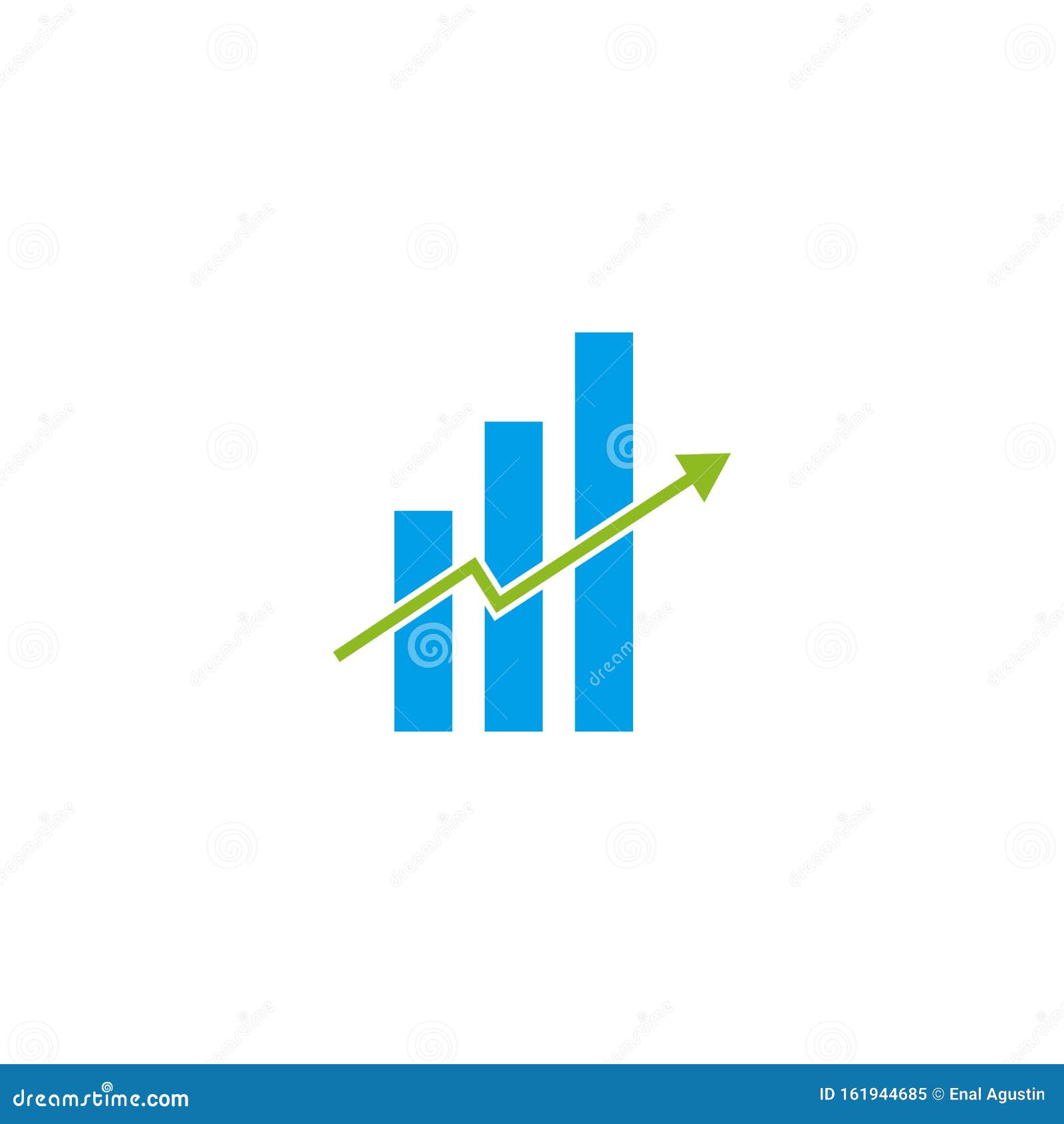 Chart Graphic Logo Design Vector Template Stock Vector - Illustration ...