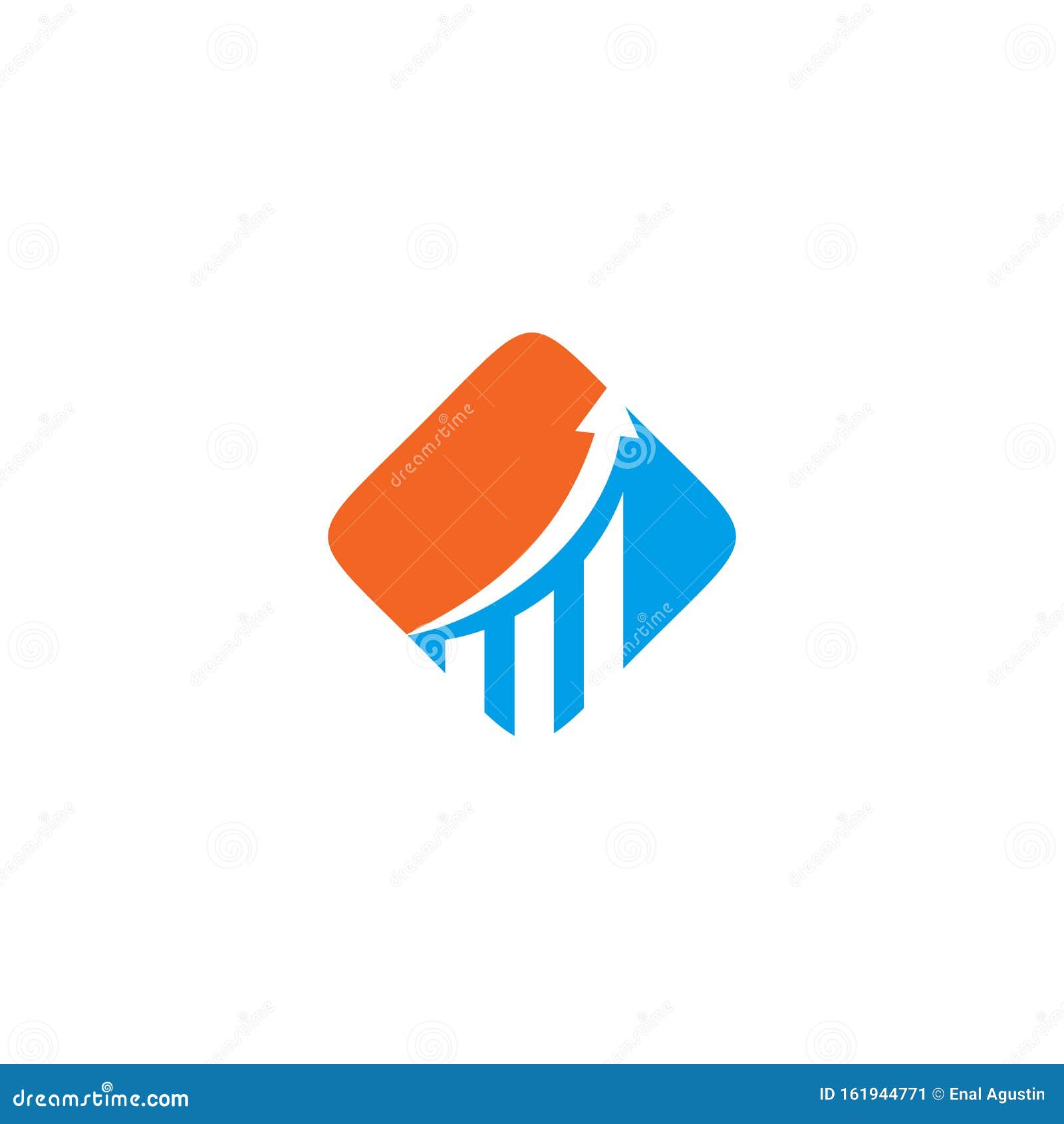 Chart Graphic Logo Design Vector Template Stock Vector - Illustration ...