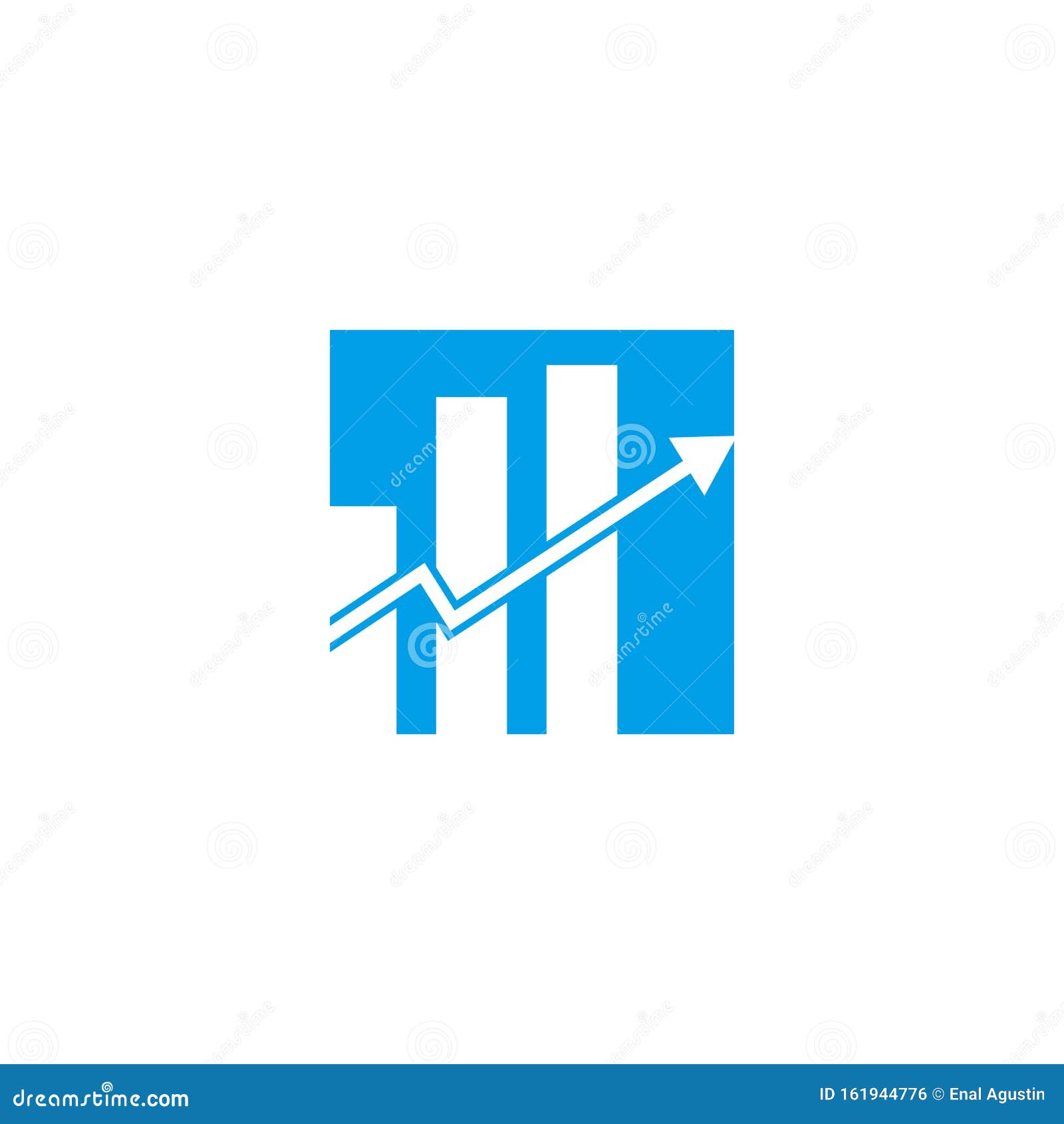 Chart Graphic Logo Design Vector Template Stock Vector - Illustration ...