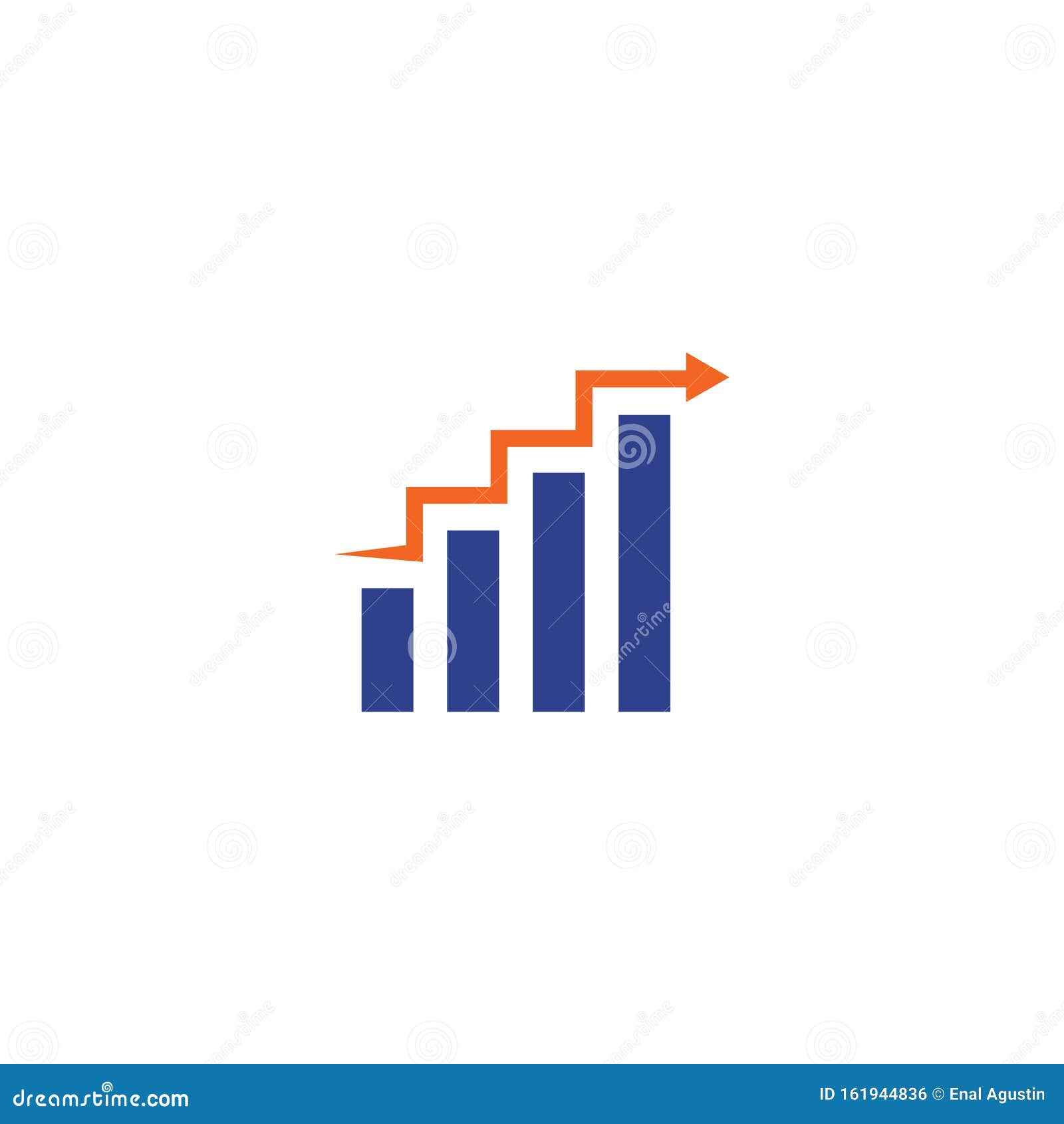 Chart Graphic Logo Design Vector Template Stock Vector - Illustration ...