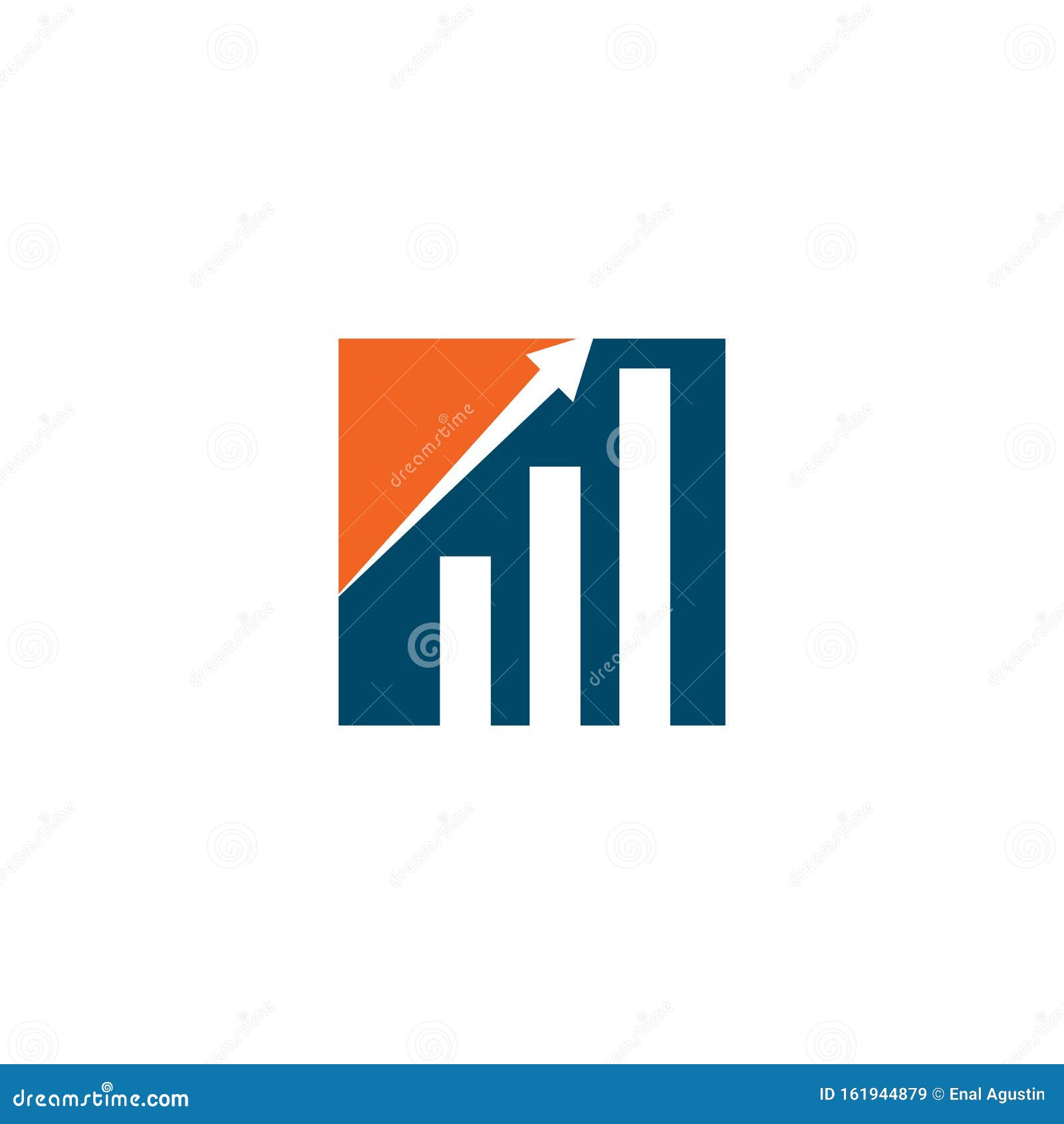 Chart Graphic Logo Design Vector Template Stock Vector - Illustration ...