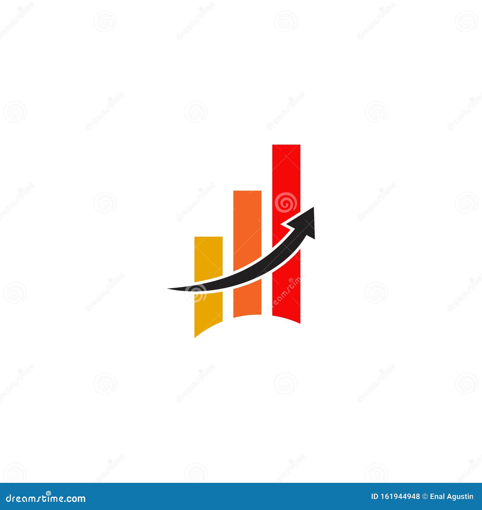 Chart Graphic Logo Design Vector Template Stock Vector - Illustration ...