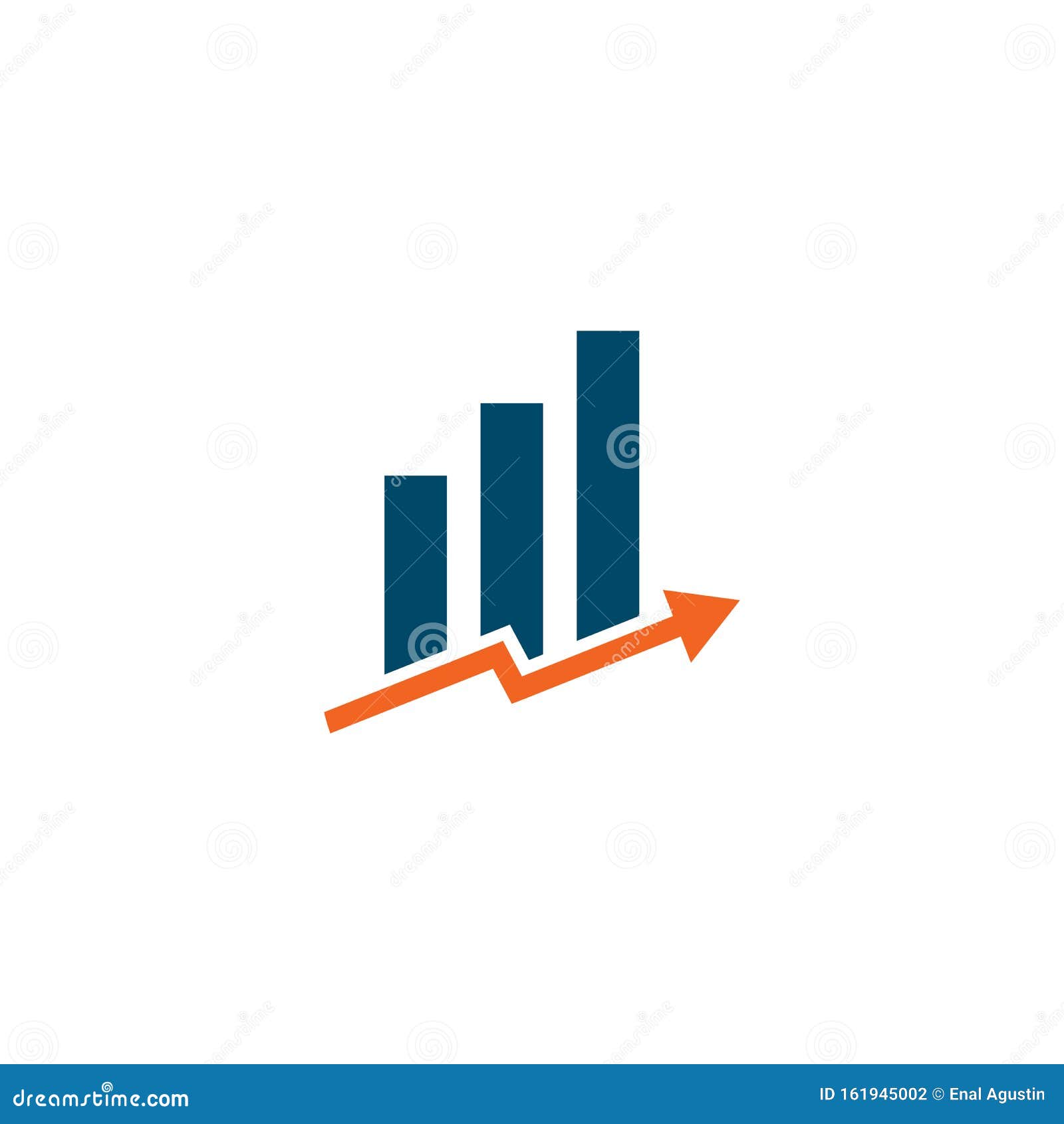 Chart Graphic Logo Design Vector Template Stock Vector - Illustration ...