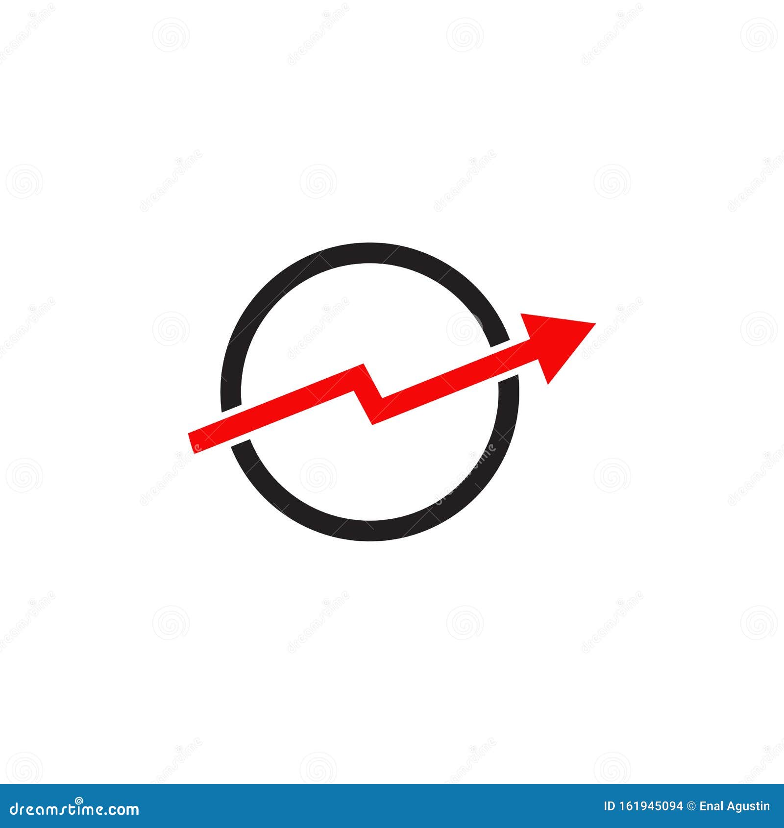 Chart Graphic Logo Design Vector Template Stock Vector - Illustration ...