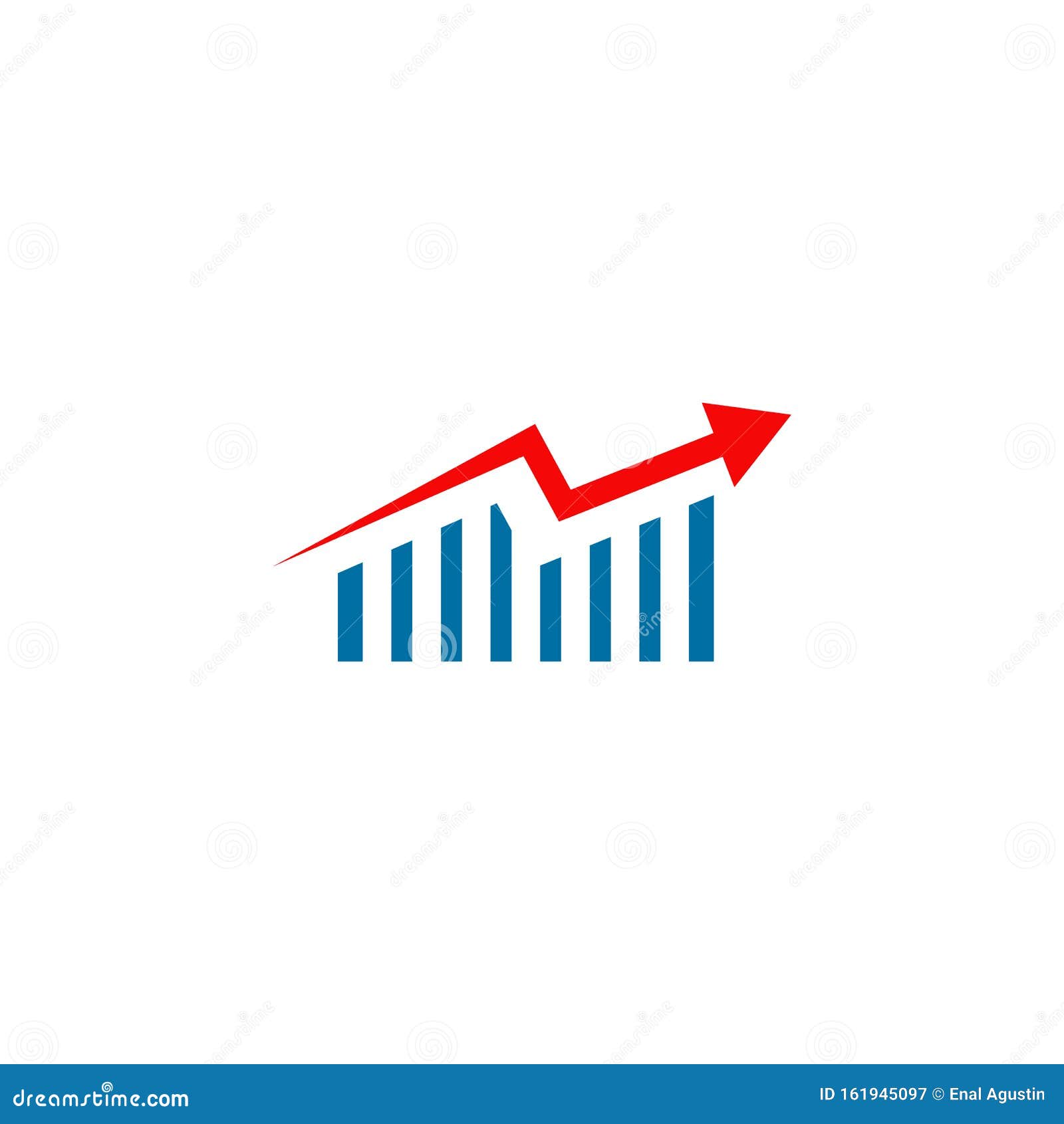 Chart Graphic Logo Design Vector Template Stock Vector - Illustration ...