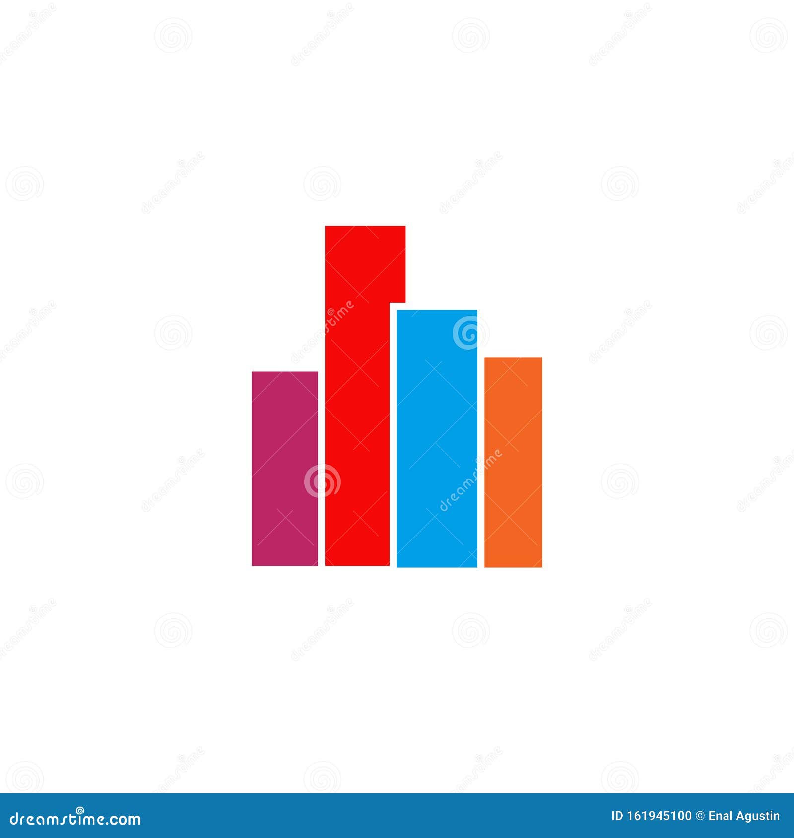 Chart Graphic Logo Design Vector Template Stock Vector - Illustration ...