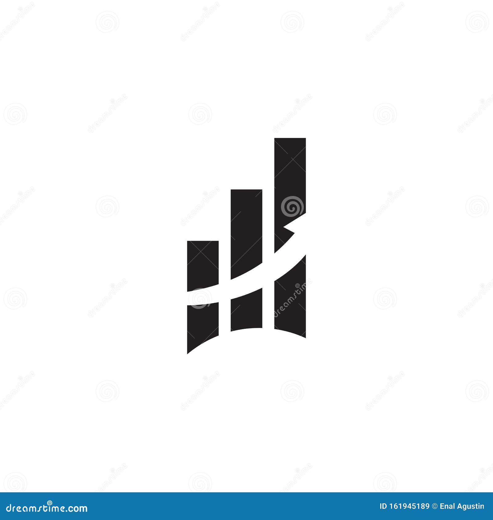 Chart Graphic Logo Design Vector Template Stock Vector - Illustration ...