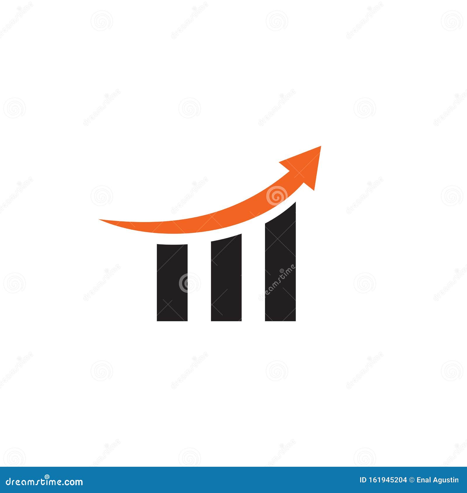 Chart Graphic Logo Design Vector Template Stock Vector - Illustration ...