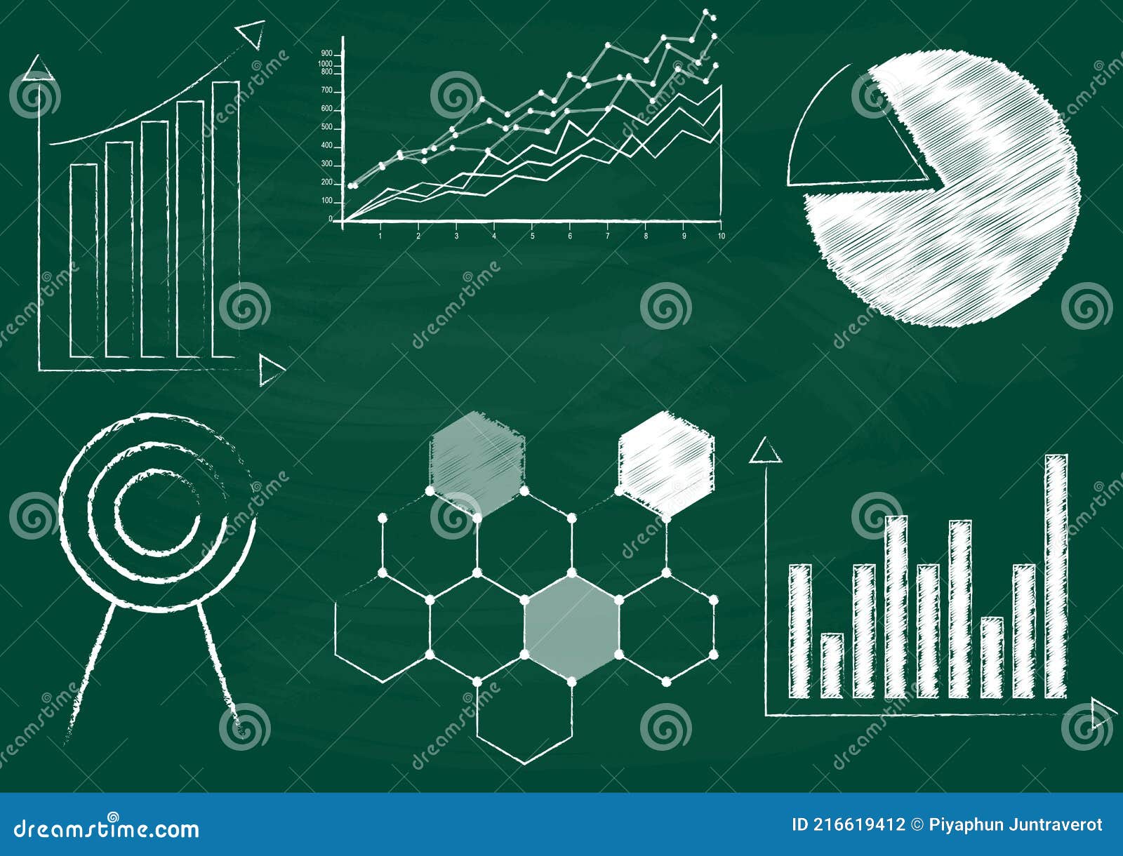 A Chart Graphical Representation for Data on Green School Board Vector ...