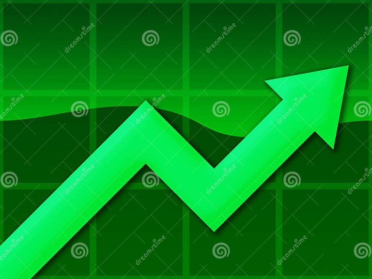 Chart Green stock illustration. Illustration of profit - 132543