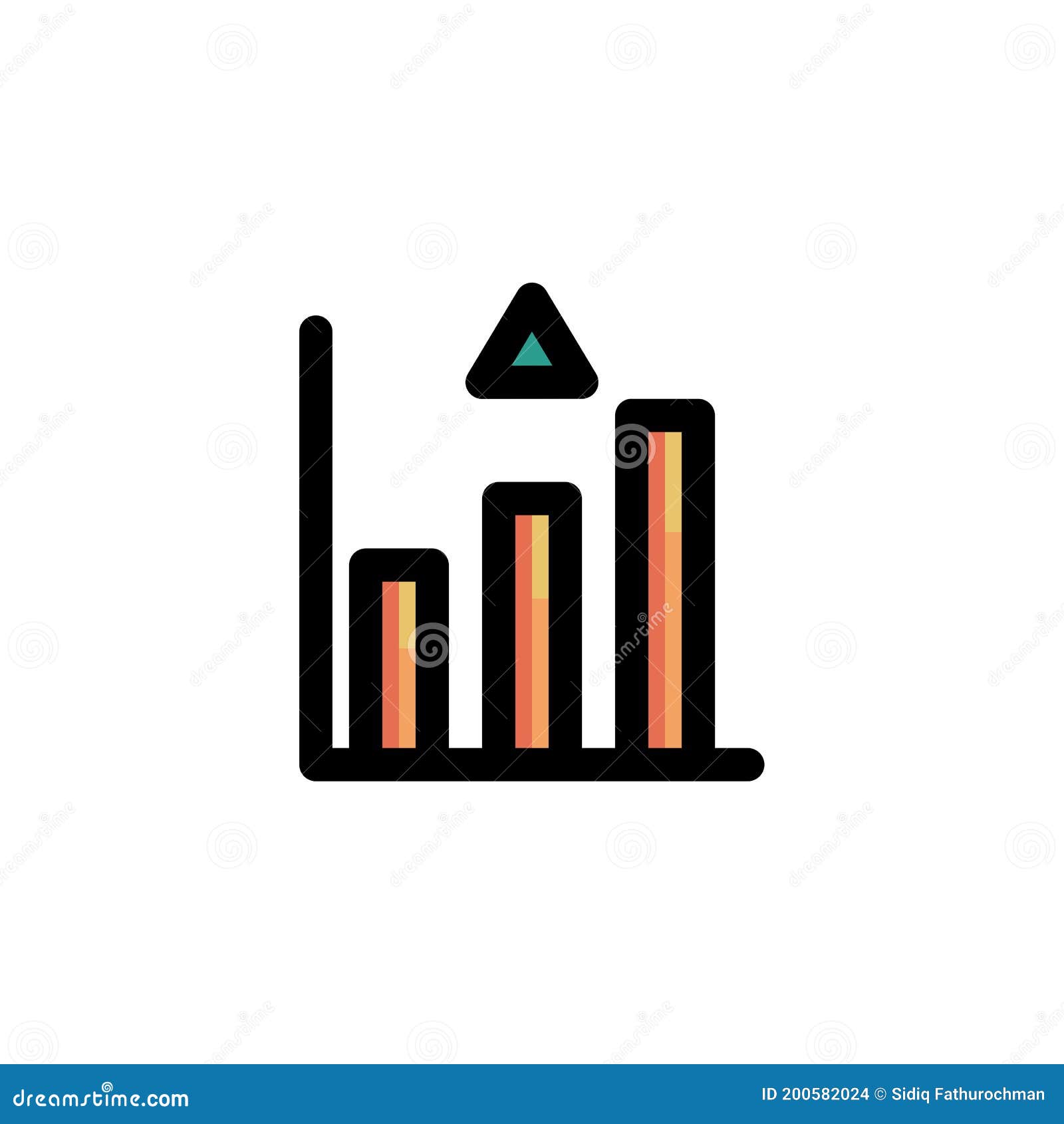 Chart, Growth, Statistics Icon Stock Vector - Illustration of graph ...