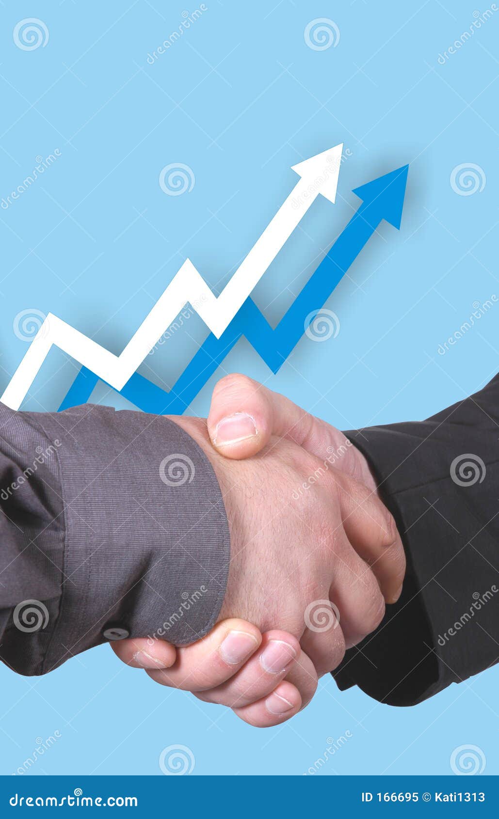 Chart with handshake stock image. Image of brokerage, charts - 166695