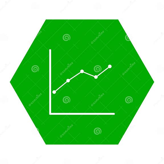 Chart and hexagon stock vector. Illustration of statistics - 183939900