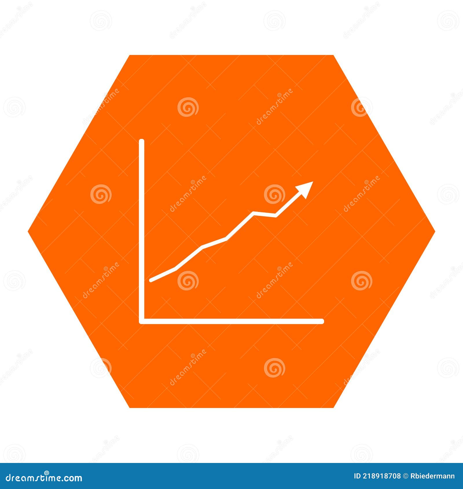 Chart and hexagon stock vector. Illustration of hexagonal - 218918708