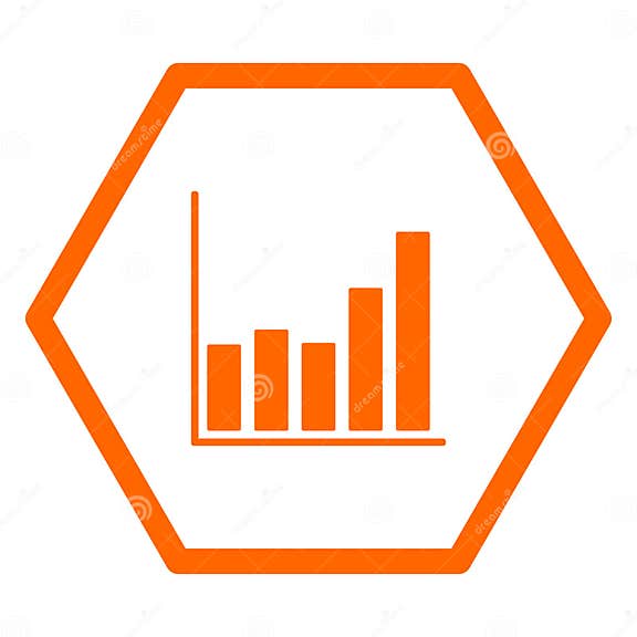 Chart and hexagon stock vector. Illustration of polygon - 231278923