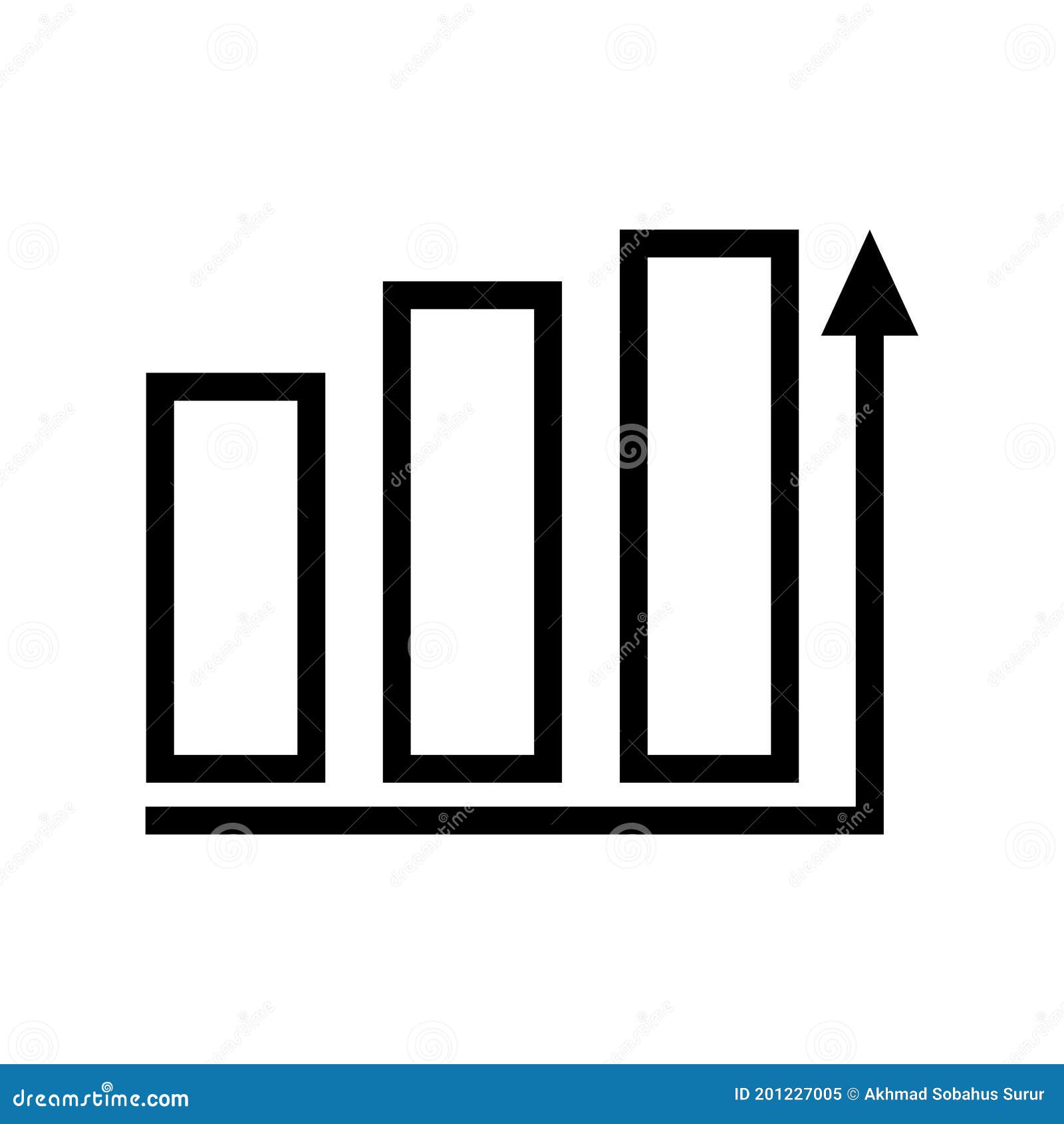 Chart Icon, Arrow Go Up, Bar Graph. Line Style Icon. Business Icon ...