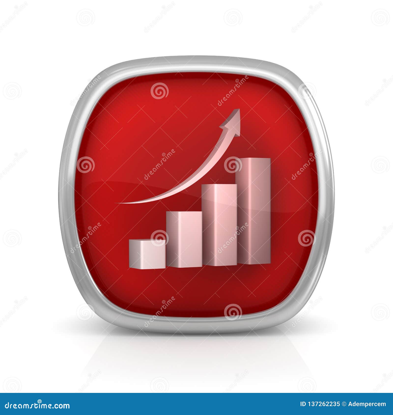 Isolated Chart icon stock illustration. Illustration of concept - 137262235