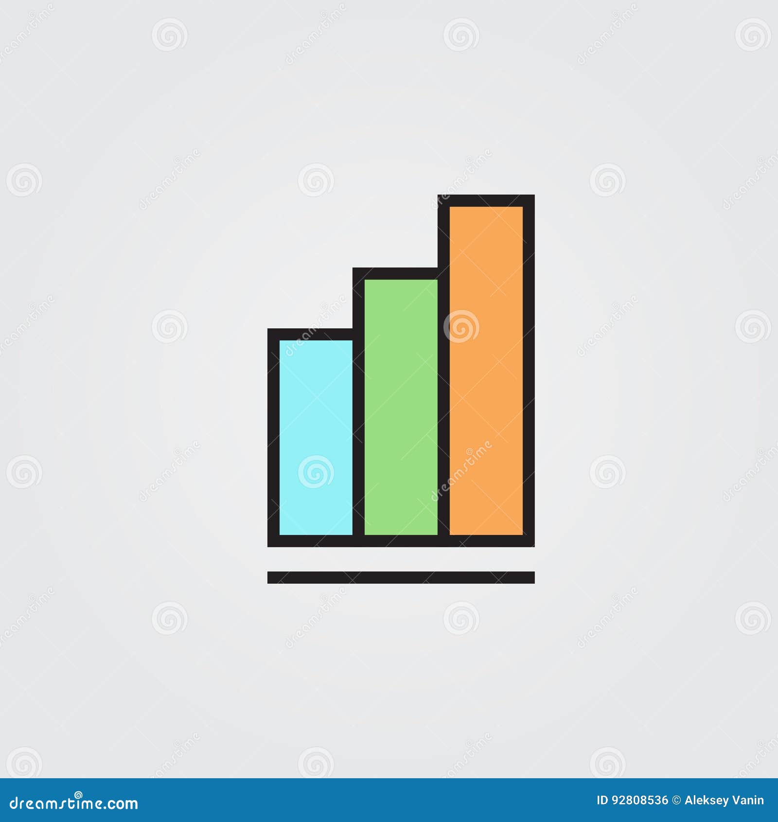 Chart Icon. Illustration on White Background for Graphic and Web Design ...