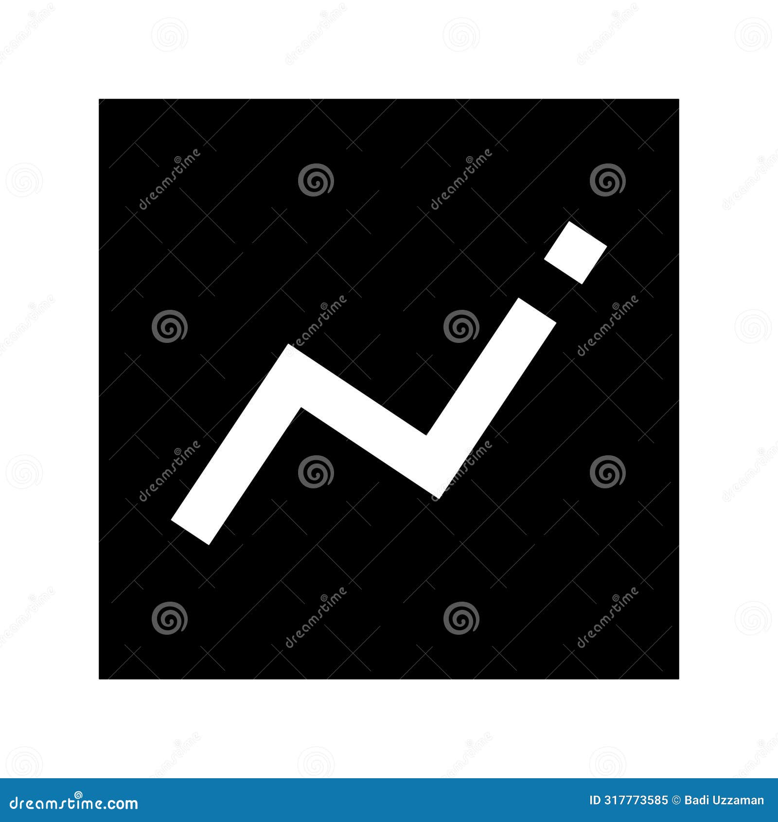 Chart Icon Symbol Vector Image Isolated on the White Background Stock ...