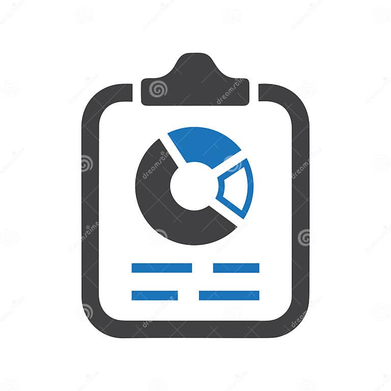 Chart Icon Symbol Vector Image Isolated on the White Background Stock ...
